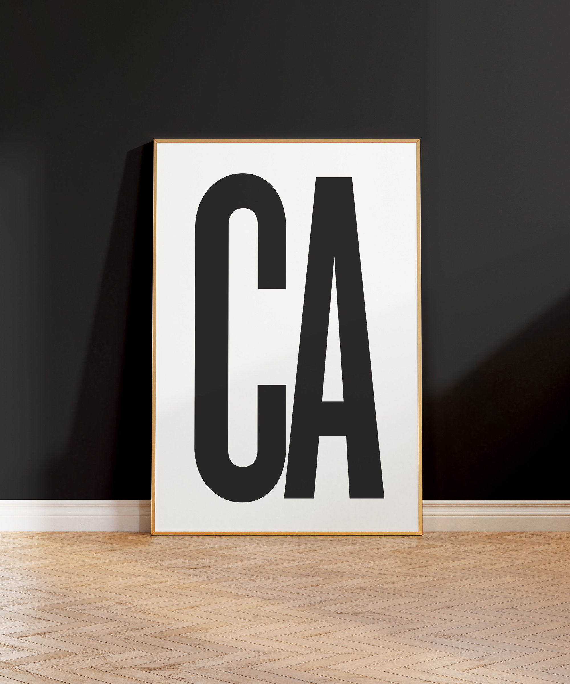 California Oversized Letters Art Print - Etsy