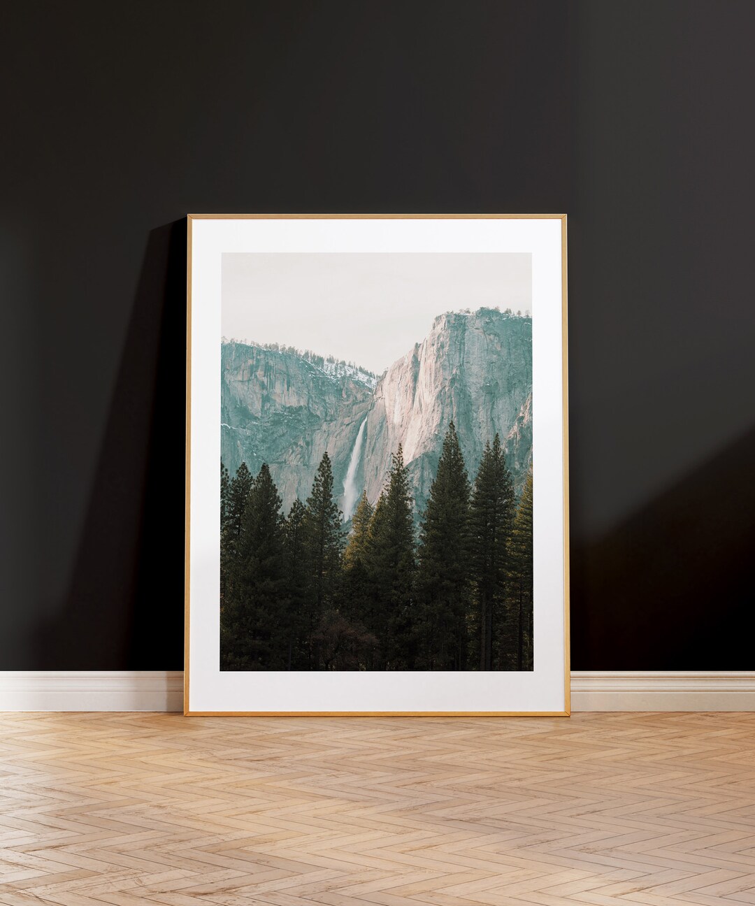 Yosemite National Park California Ribbon Falls Photograph Art Print by ...