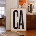 California Oversized Letters Art Print - Etsy