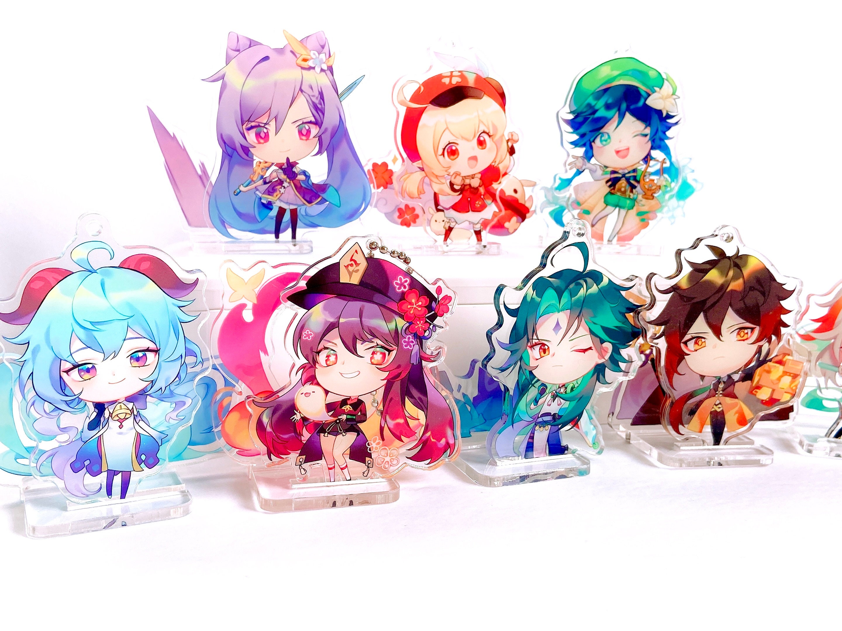 Genshin Impact Keychain/stand Convertible | Etsy