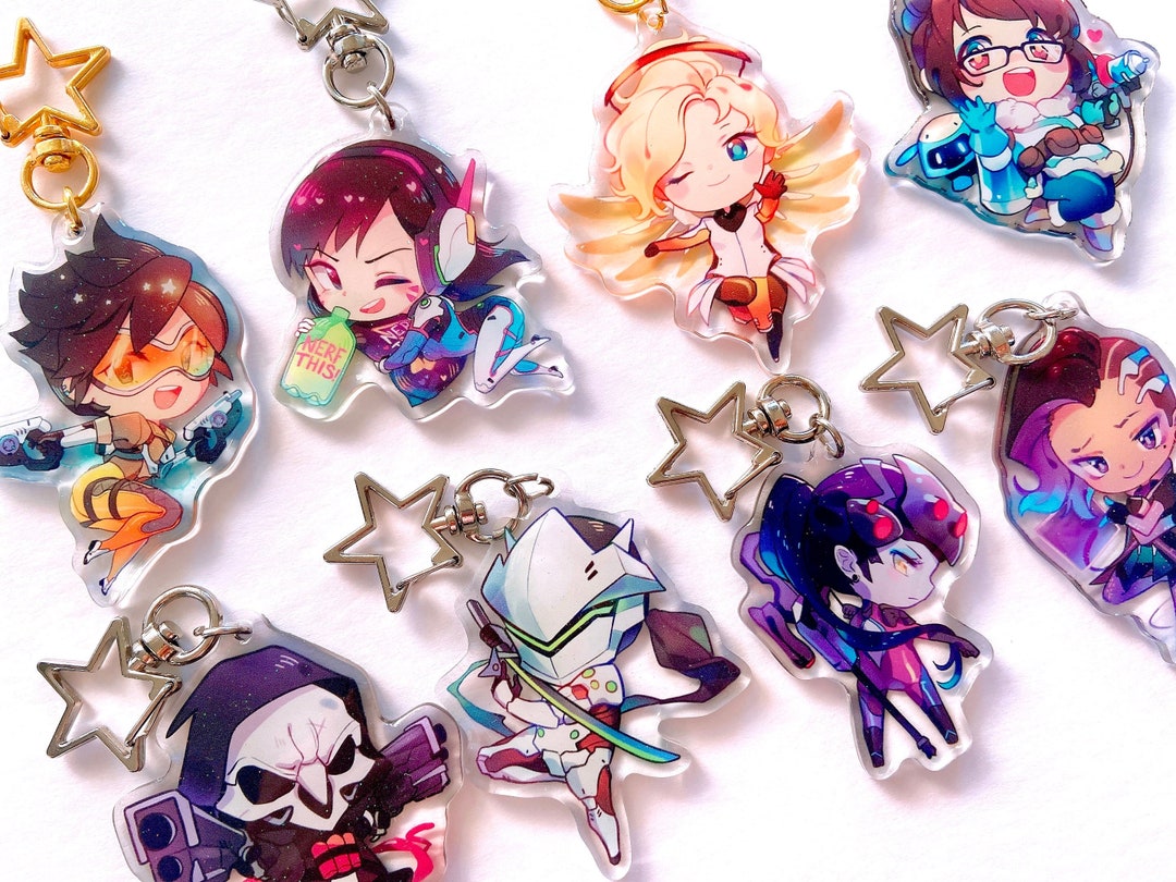 Overwatch Charms (2 Inch, Double-sided, Clear Acrylic) - Etsy
