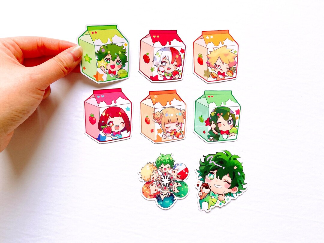 Hero Milk Vinyl Sticker Set 8pcs (LAST CHANCE) - Etsy