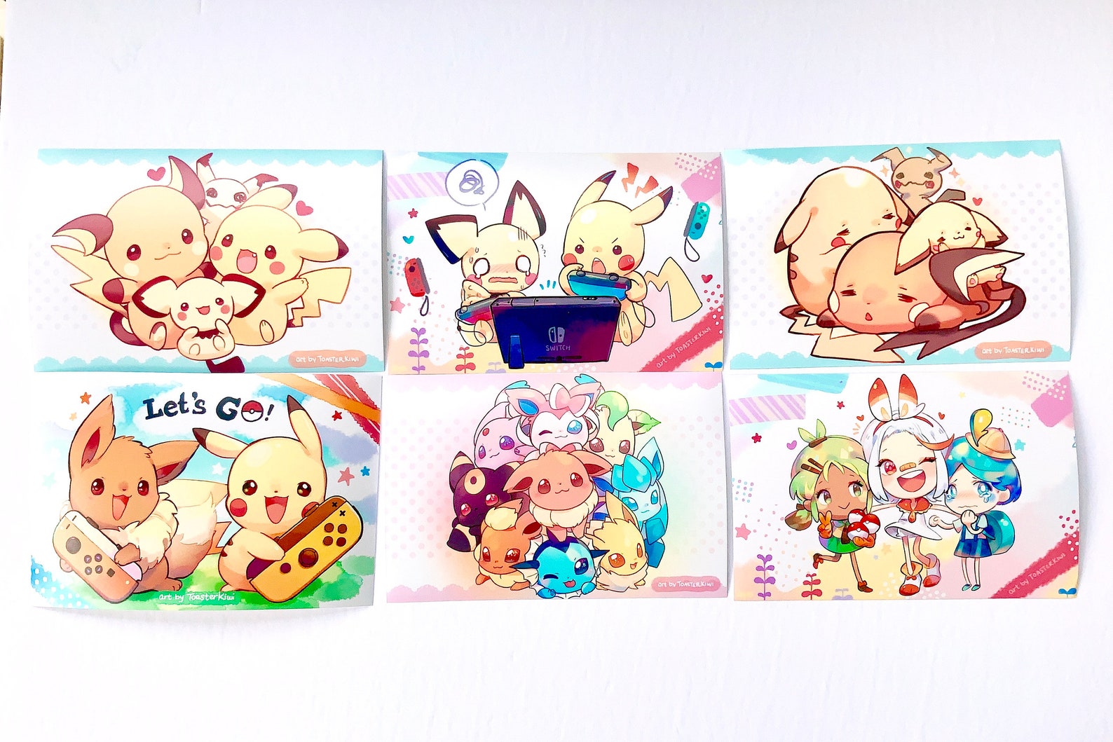 Pokemon Postcard Set 6x4 - Etsy