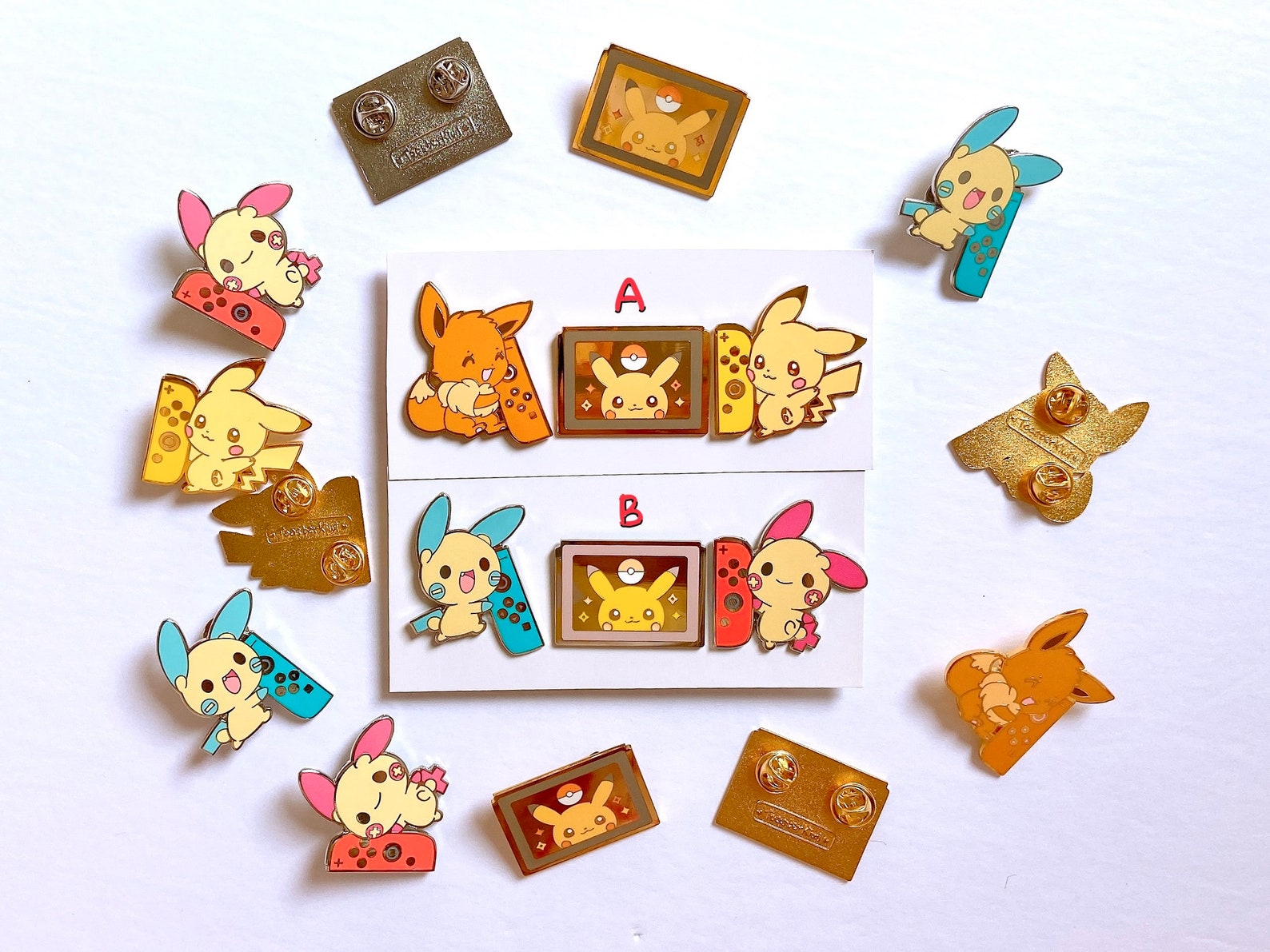 Nintendo Switch Enamel Pin Set 1.5 POKEMON - Etsy