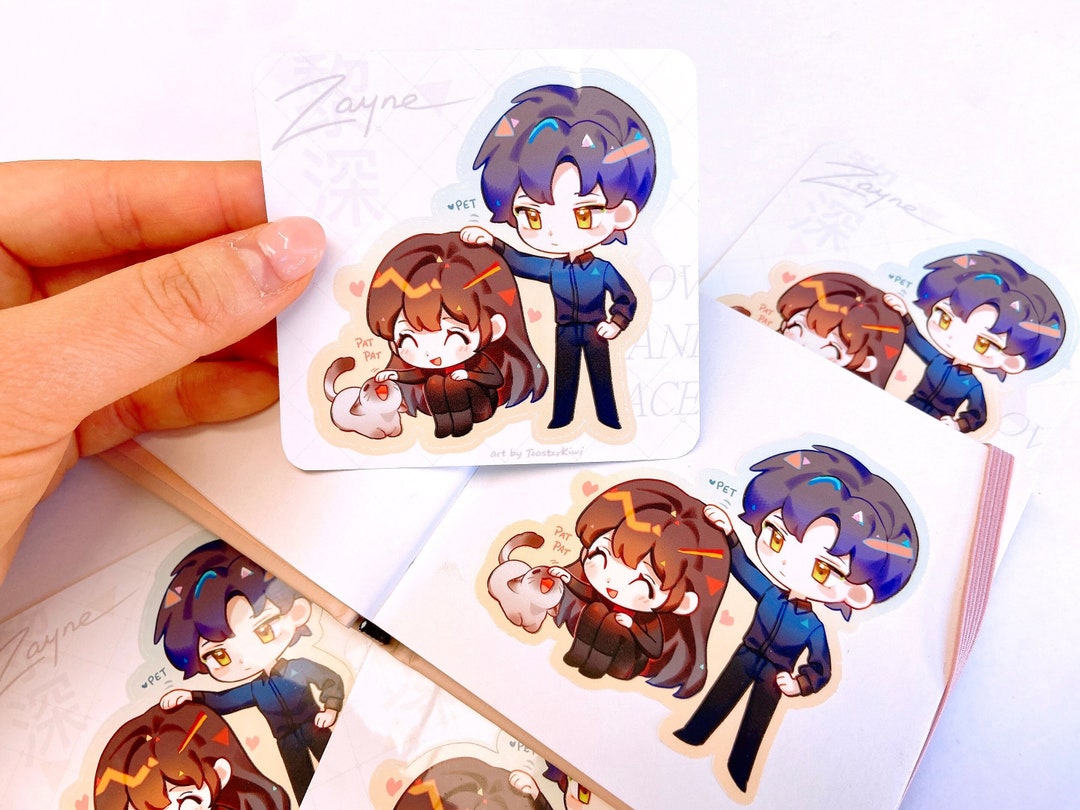 Zayne Sticker water Resistant Vinyl Love and Deep Space - Etsy