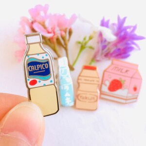 Japanese Drinks Enamel Pins 1" - Etsy