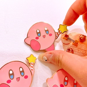 Movable Fidget Toy Kirby Pin 2" (waving Arm) - Etsy