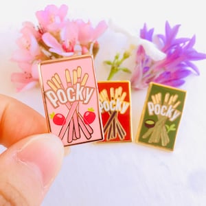 Pocky Enamel Pins 1" - Etsy