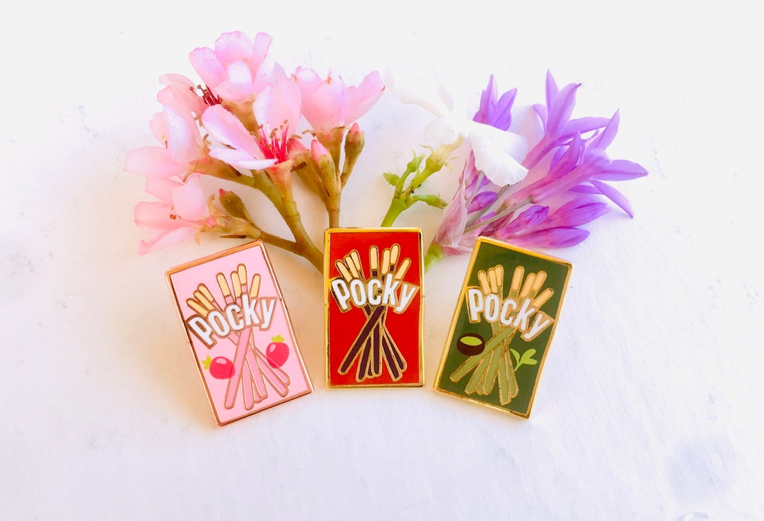 Pocky Enamel Pins 1" - Etsy