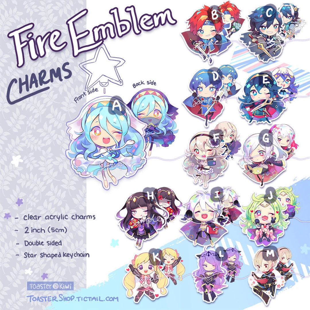 FIRE EMBLEM HEROES Charms (2 Inch, Double-sided, Clear Acrylic) - Etsy
