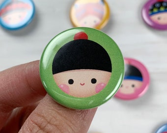 1.25 Button Pin Magnet Classic Boy Biue hmong | Etsy