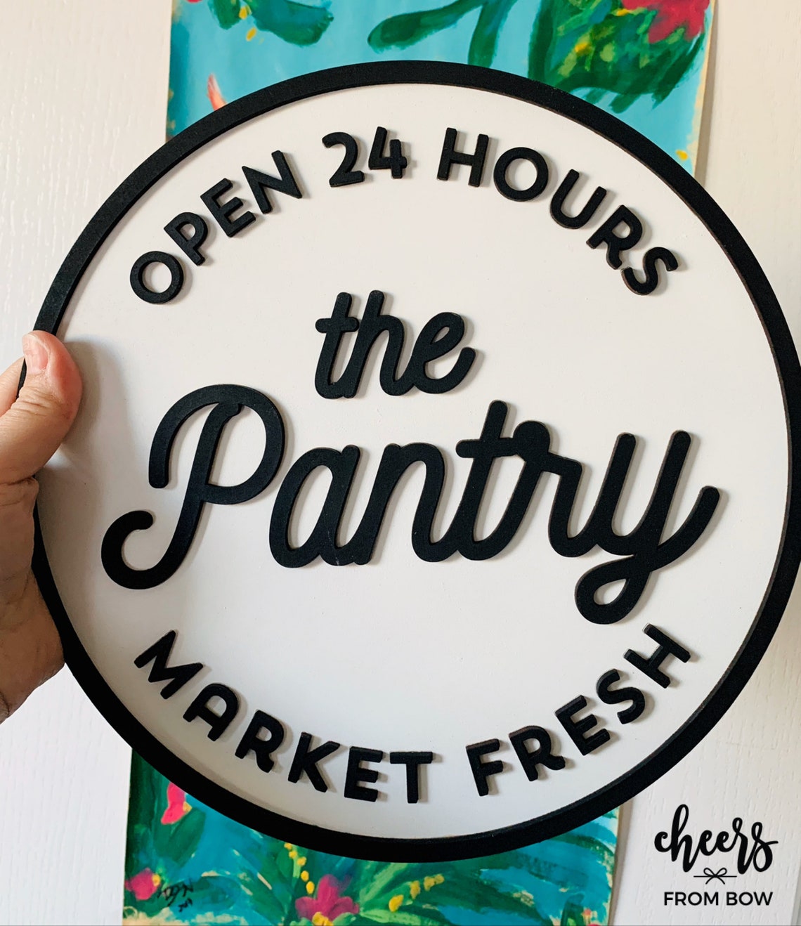 THE PANTRY Sign 11 Round Wooden Sign - Etsy