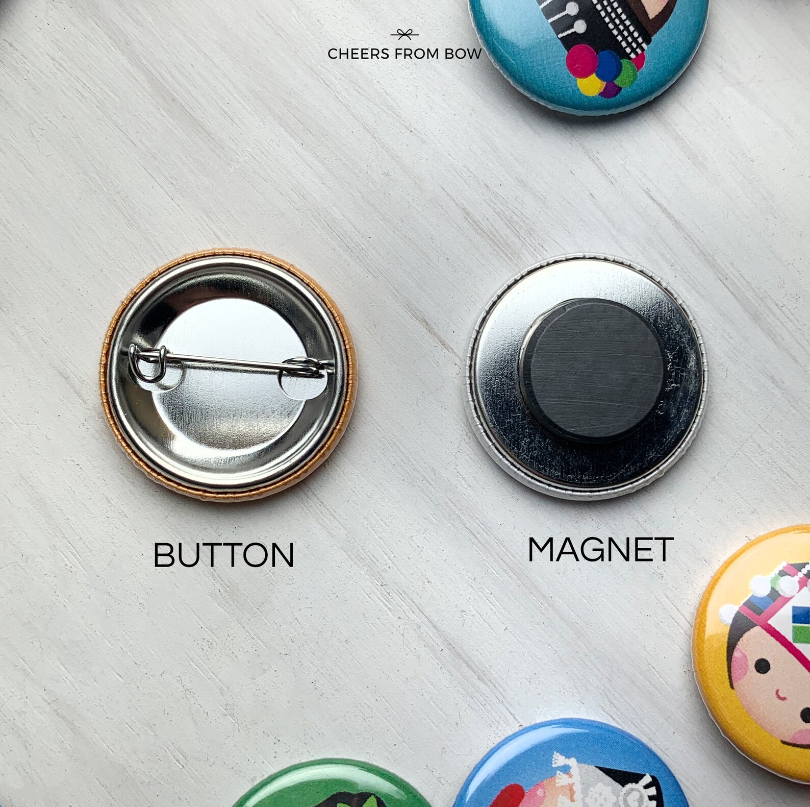 1.25" Button Pin, Magnet - Classic Boy Biue (hmong) - Etsy