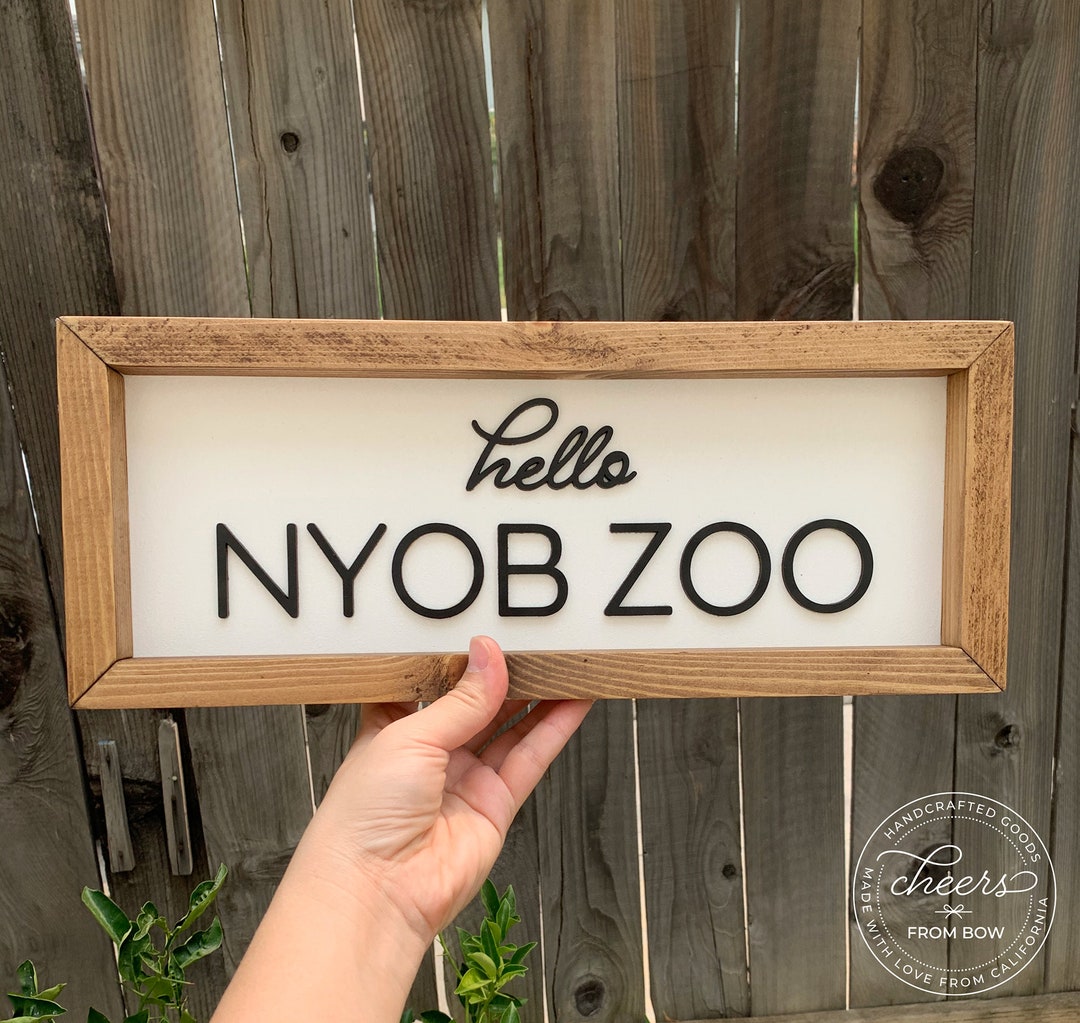 15 X 6 Hello Nyob Zoo hmong Wooden Sign - Etsy