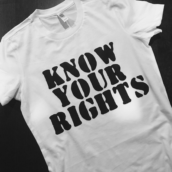 The Clash know Your Rights Punk T Shirt - Etsy