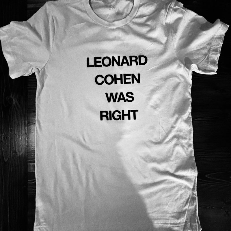 Cohen Leonard Tshirt - Etsy
