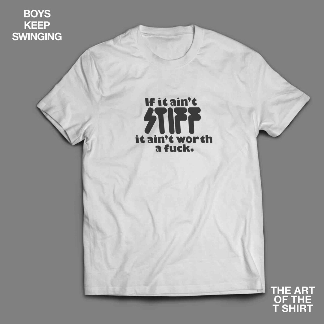 Stiff Records Punk Slogan White T Shirt - Etsy