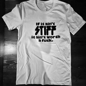 Stiff Records Punk Slogan White T Shirt - Etsy