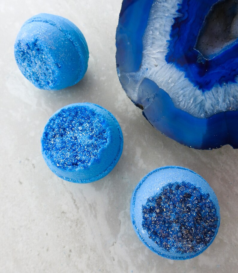 Sapphire Geode Mega Bath Bomb Gift Set - Etsy