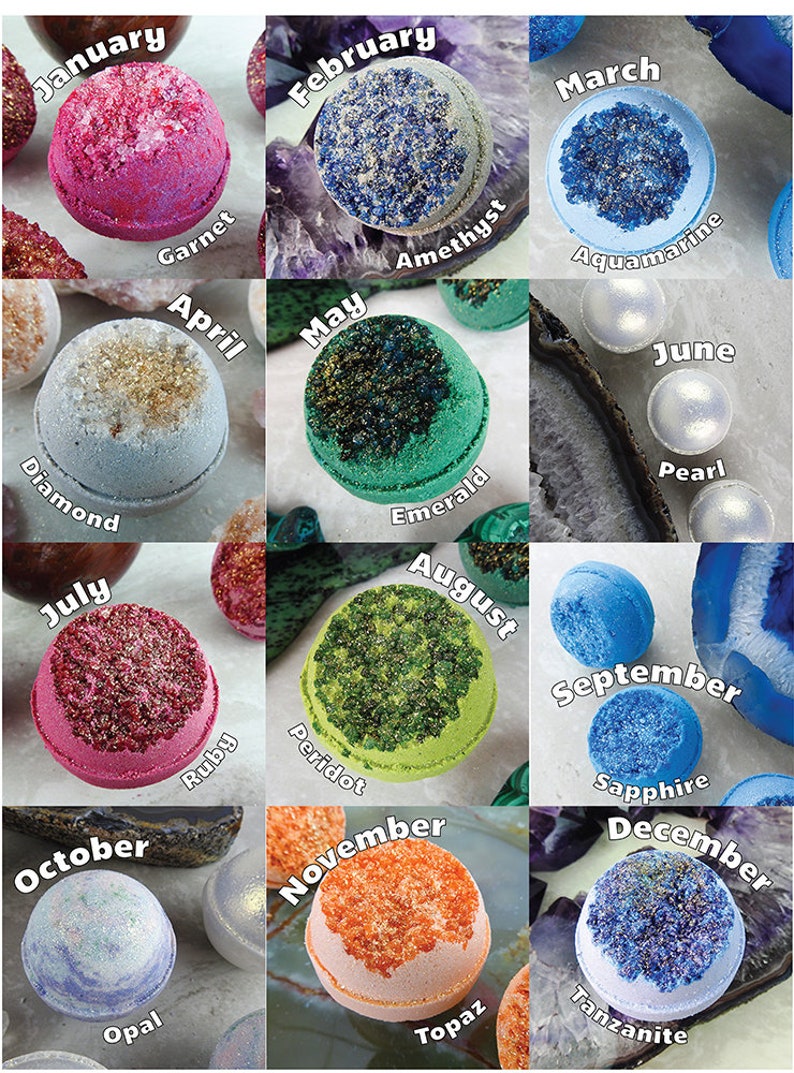 Topaz Geode Mega Bath Bomb Gift Set - Etsy