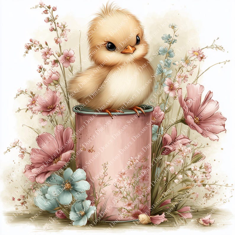 22 Cute Spring Animals Clipart Bundle, Baby Animals PNG, Bunny Chick ...