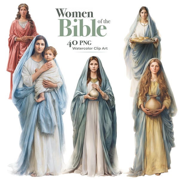 Woman Bible Clipart - Etsy UK