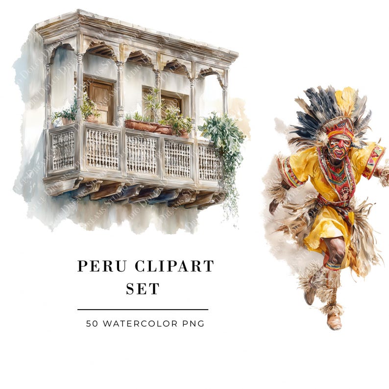 50 Peru Clipart Set, Peruvian Culture, Landmarks, Food, Traditions ...