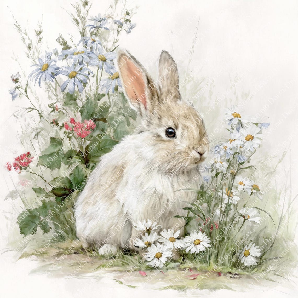 12 Spring Animals Watercolor Clipart, Baby Farm & Woodland Animals ...