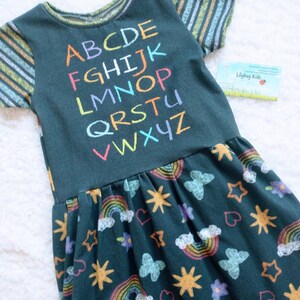 Back to School Alphabet Dress, Size 5 - Etsy