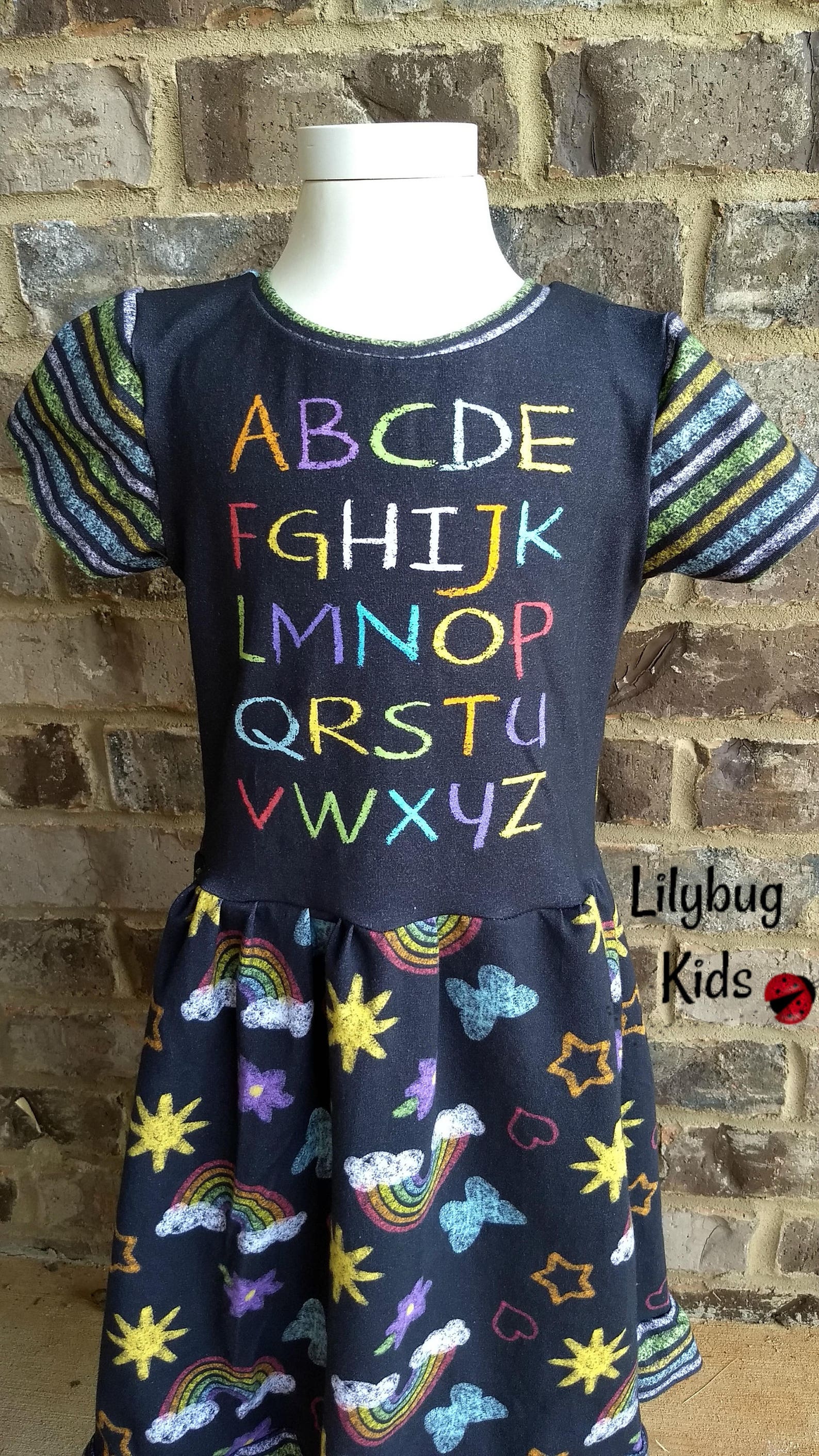 Back to School Alphabet Dress, Size 5 - Etsy