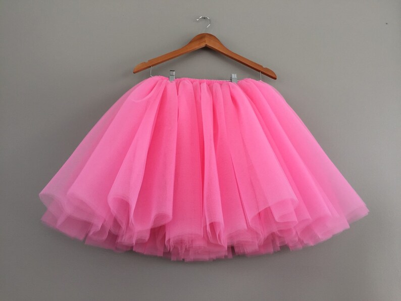 Bubblegum Tulle Skirt Adult Tutu Pink Tutu Pink Tulle Etsy