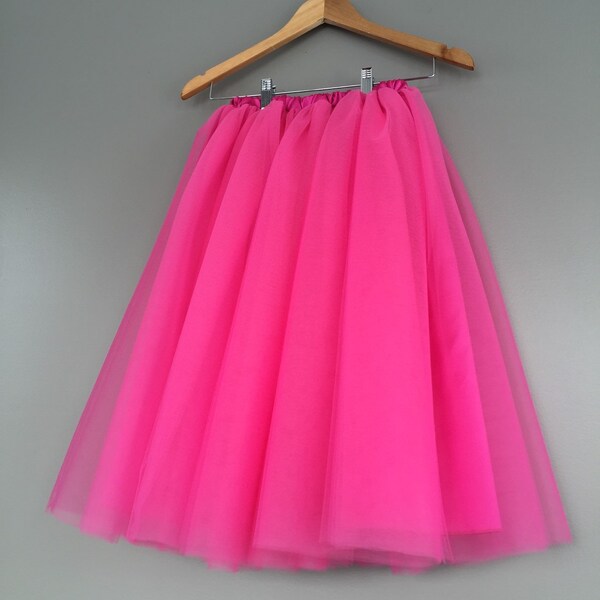 Pink Tulle Skirt Etsy