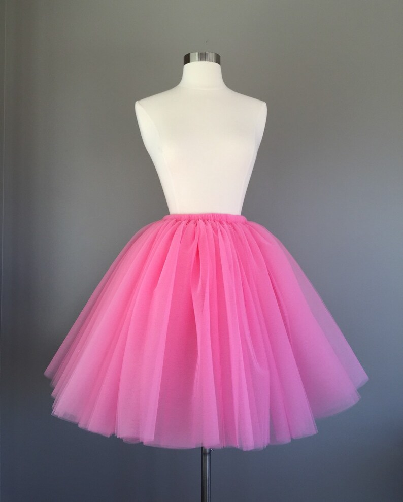 Bubblegum Tulle Skirt Adult Tutu Pink Tutu Pink Tulle Etsy