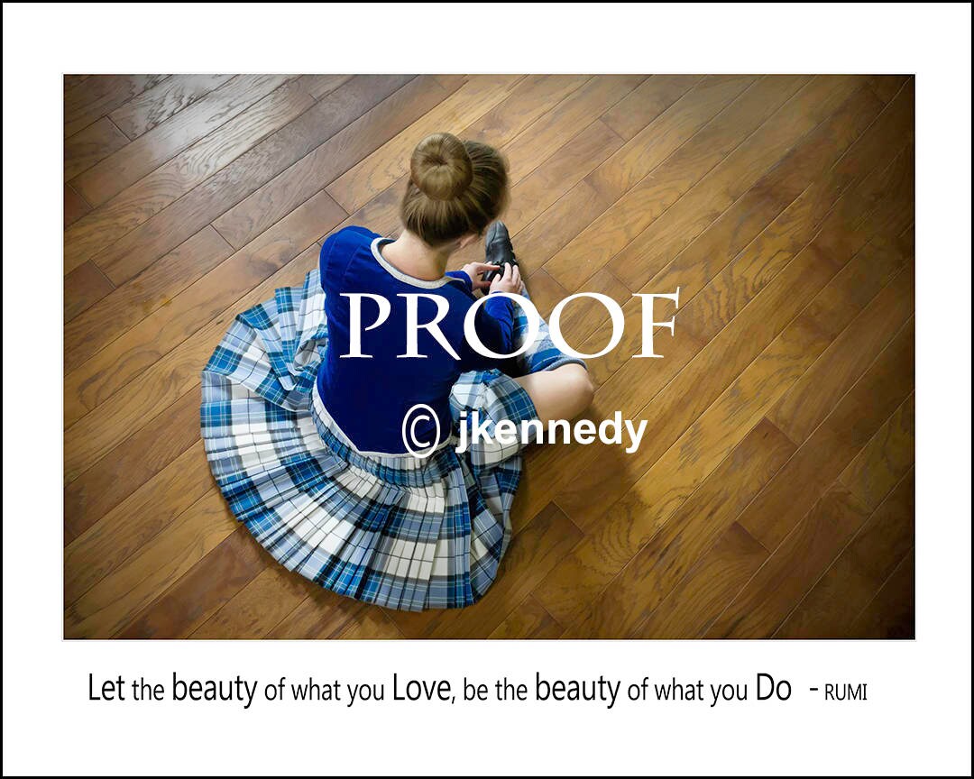 Highland Dance Poster, Inspirational Photo 20"x16" - Etsy