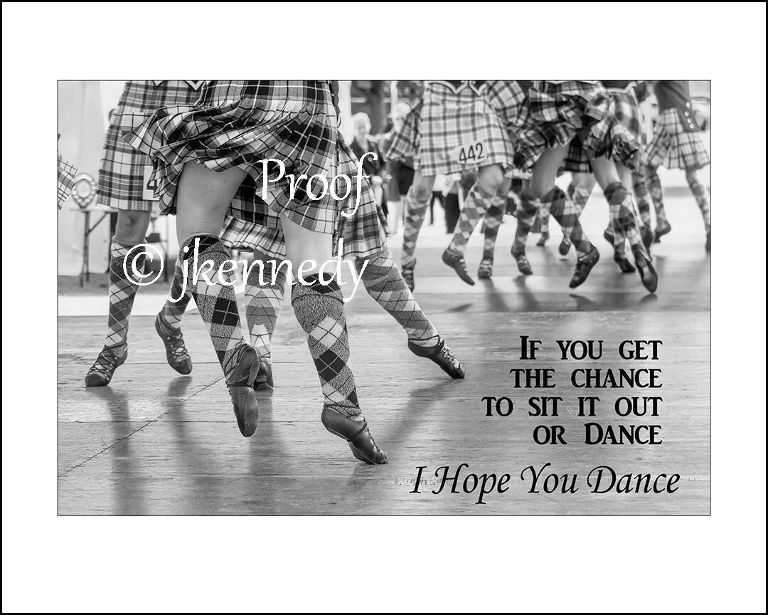 Highland Dance Poster 20x16" Photo With Inspirational Quote - Etsy
