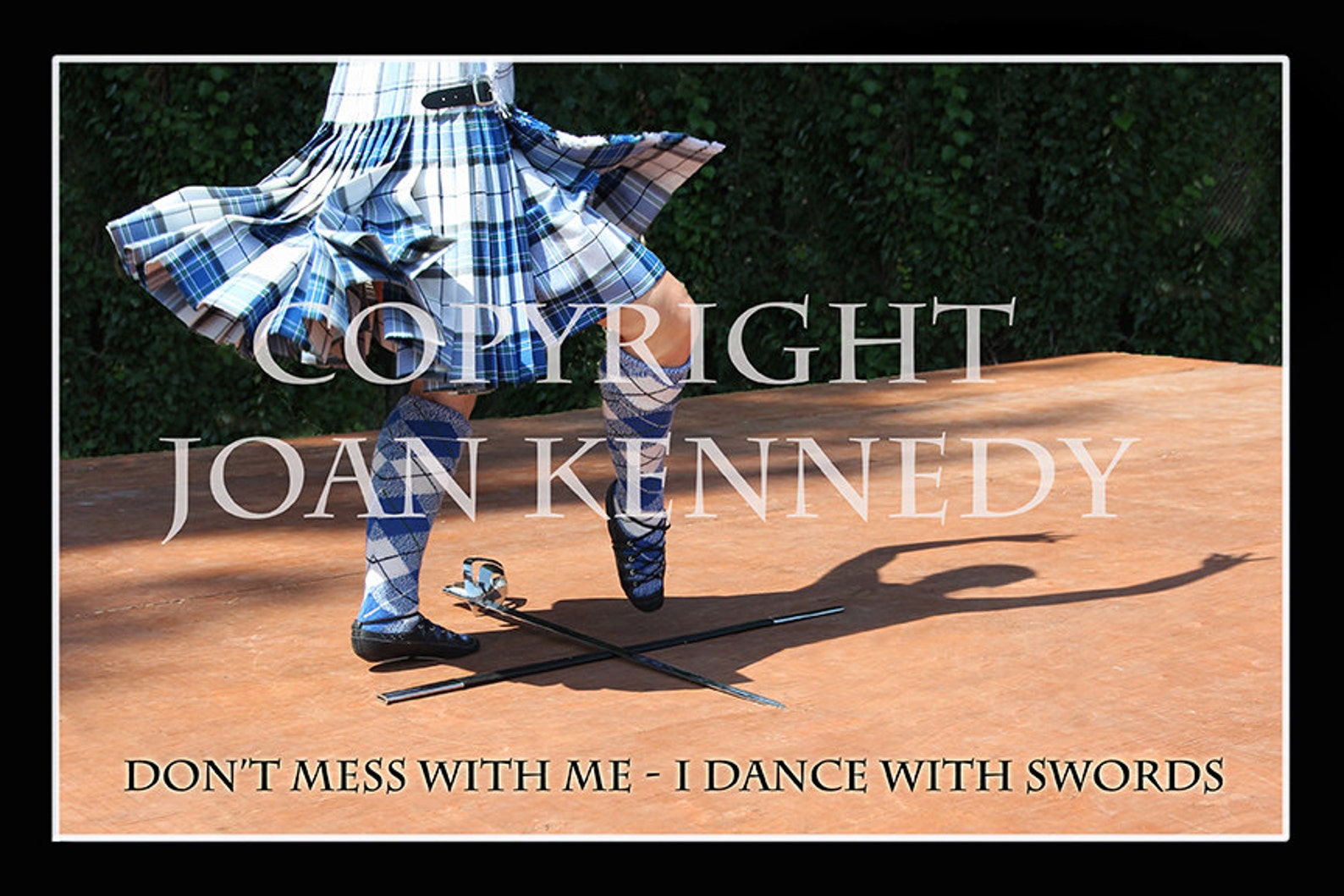 Highland Dancer With Swords and Shadow - Etsy
