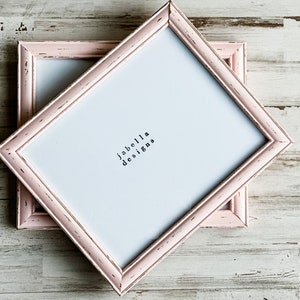 Pink & Gold Wood Picture Frames, Shabby Farmhouse Chic Wooden Photo ...