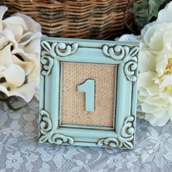 Burlap Table Numbers - Etsy