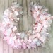 Blush Pink Ribbon Garland, Fabric Boho Chic Baby Shower Garland, Shabby ...