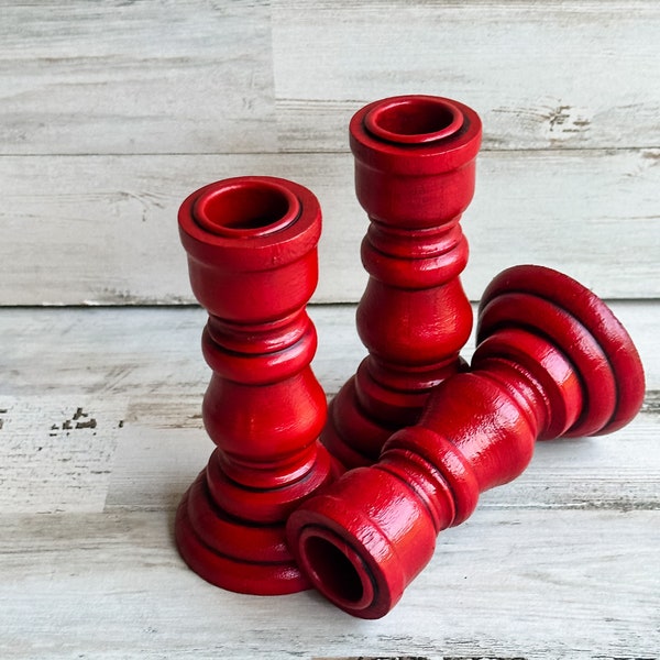 Rustic Candlesticks - Etsy