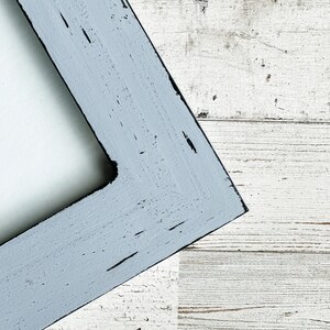 Dark Gray Wood Picture Frame, Distressed Wooden Photo Frame, Coastal ...