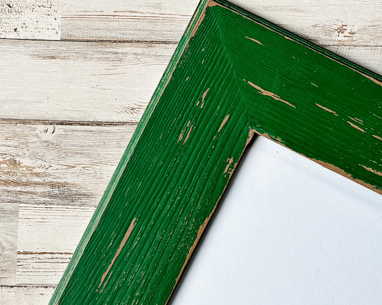 Distressed Forest Green Wood Picture Frame Modern Farmhouse - Etsy