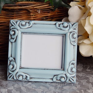 Farmhouse Light Blue Photo Frame, Small Coastal Picture Frames, French ...