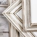 Rustic Picture Frame Set, Antique White & Brown Distressed Wood Frames ...