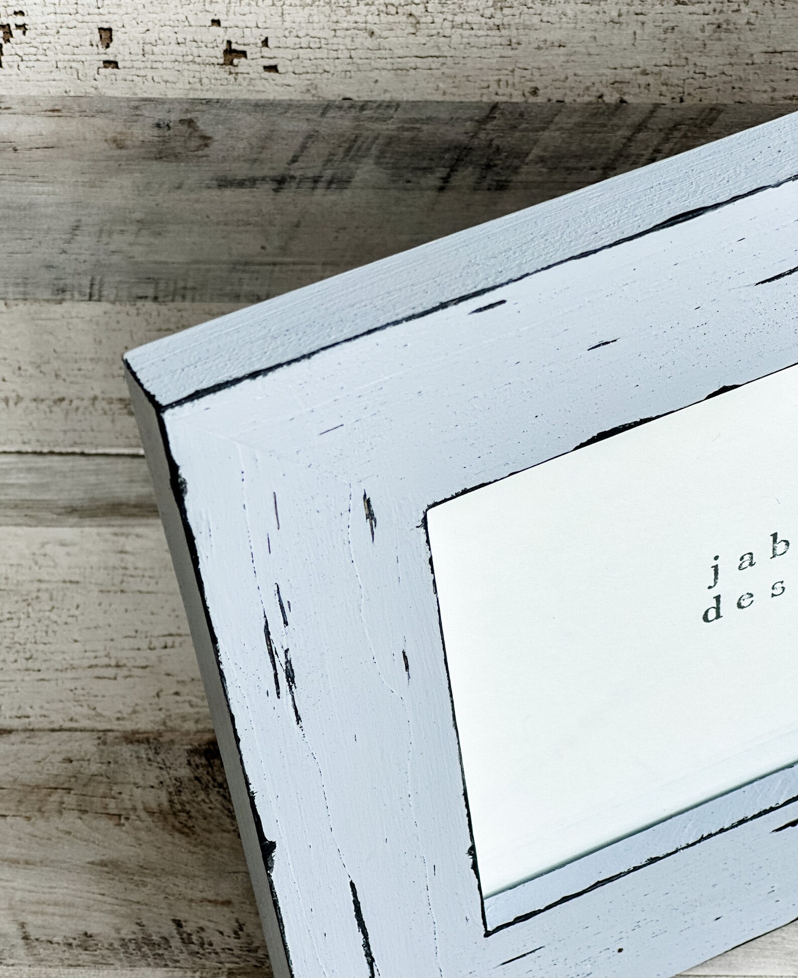 Dark Gray Wood Picture Frame Distressed Wooden Photo Frame - Etsy