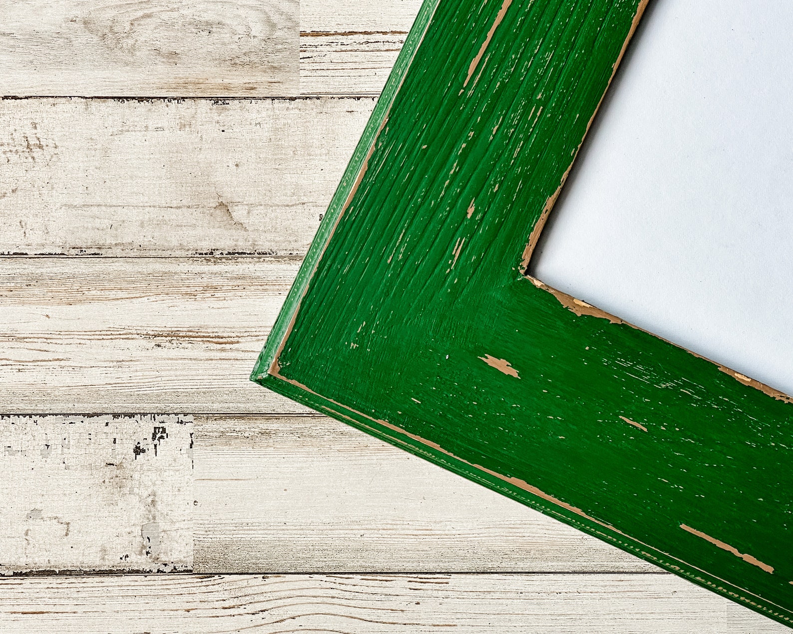 Distressed Forest Green Wood Picture Frame Modern Farmhouse - Etsy