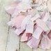 Blush Pink Ribbon Garland, Fabric Boho Chic Baby Shower Garland, Shabby ...