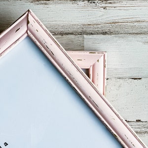 Pink & Gold Wood Picture Frames, Shabby Farmhouse Chic Wooden Photo ...