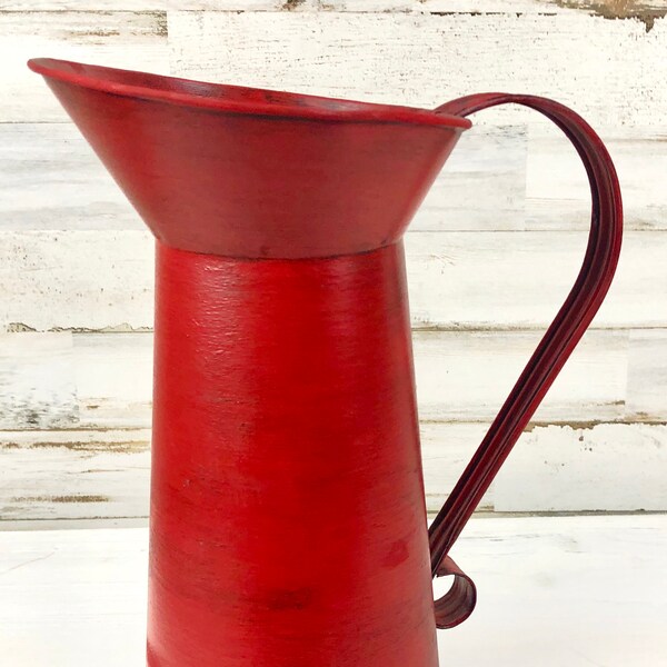 Rustic Metal Pitcher - Etsy