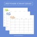 2025 Monday Through Friday — 12-month Printable Calendar, 11 X 8.5 ...
